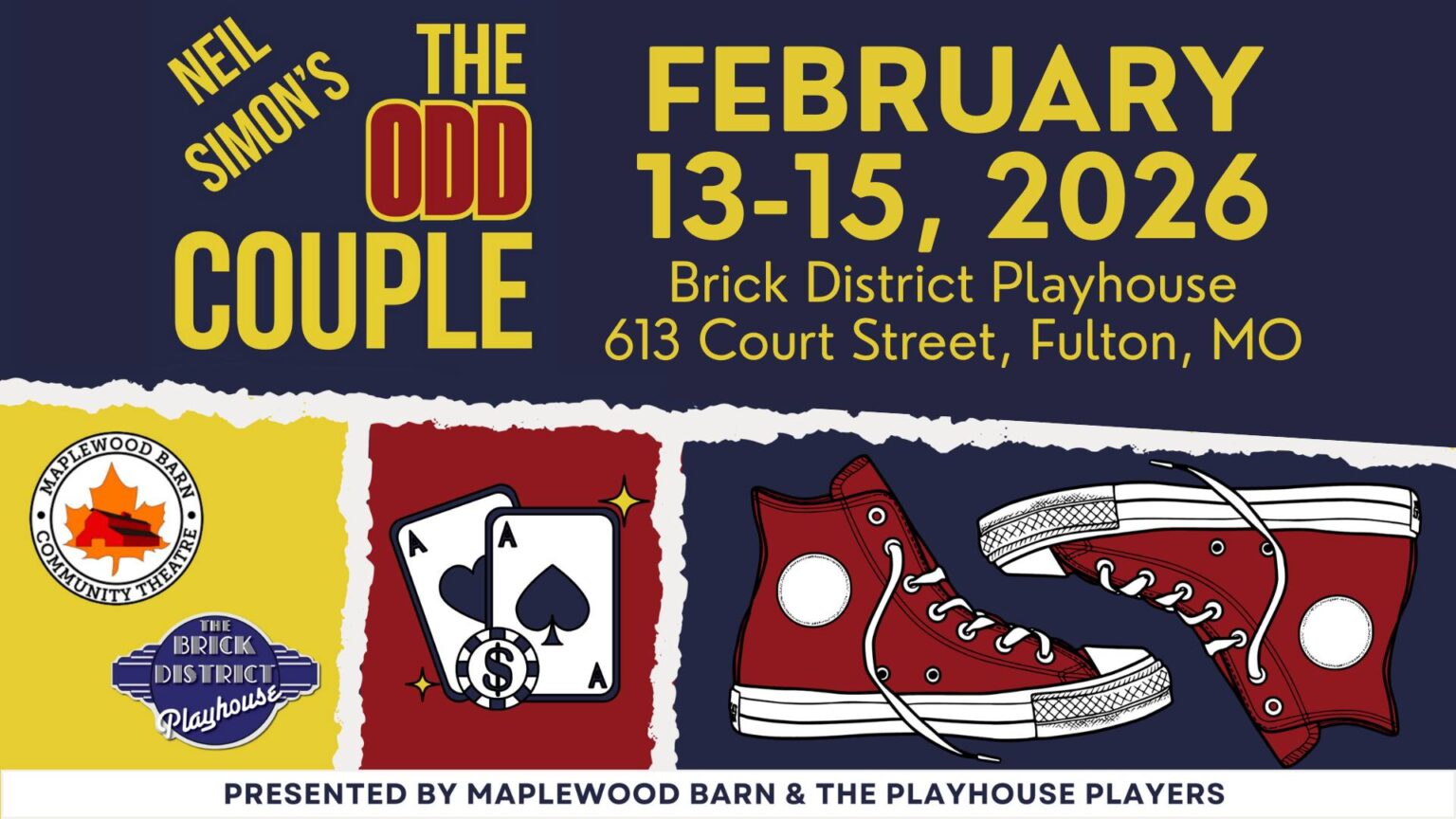Neil Simon’s The Odd Couple comes to Fulton! – Maplewood Barn Theatre